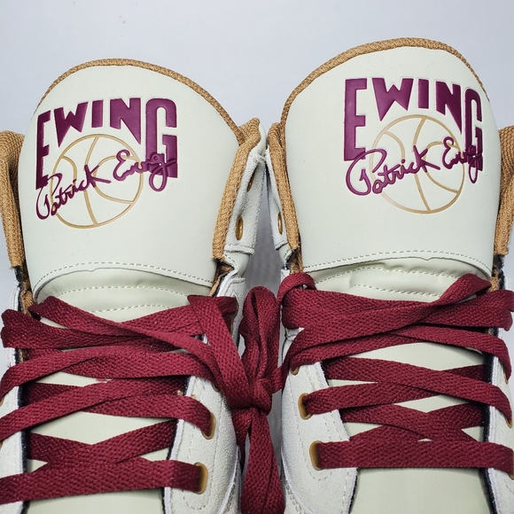 Ewing Athletics | Shoes | Patrick Ewing 33 Hi Taupe Clay Maroon ...